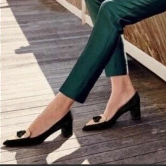 J. Crew | Shoes | J Crew Avery Colorblock Suede Pointy Toe Tassel Front ...